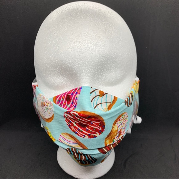 Handmade | Accessories | Face Mask 3 Layer Nose Bridge Donuts | Poshmark